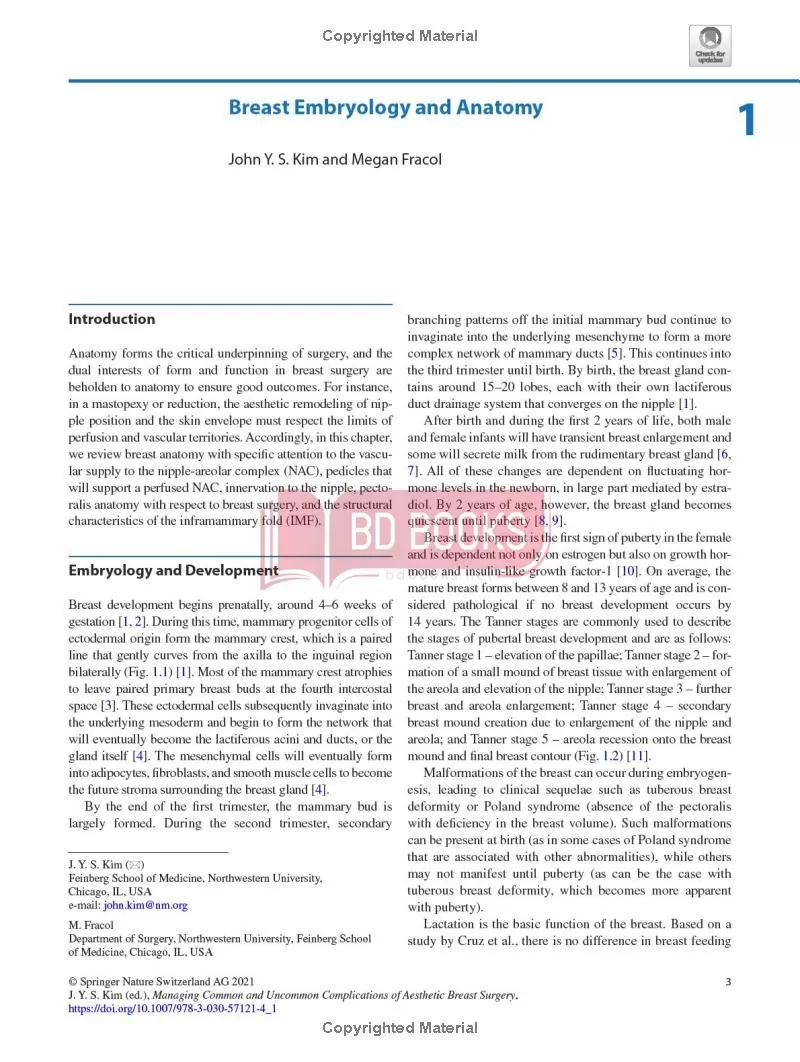Managing Common And Uncommon Complications Of Aesthetic Breast Surgery